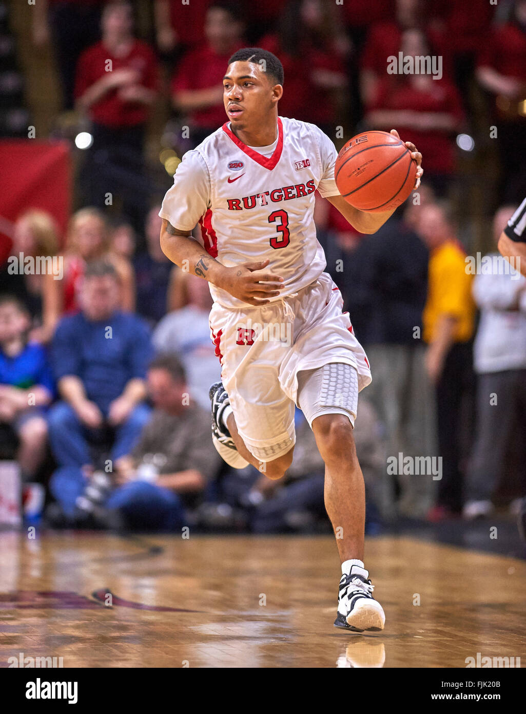 Piscataway, New Jersey, USA. 2nd Mar, 2016. Rutgers' guard Corey ...