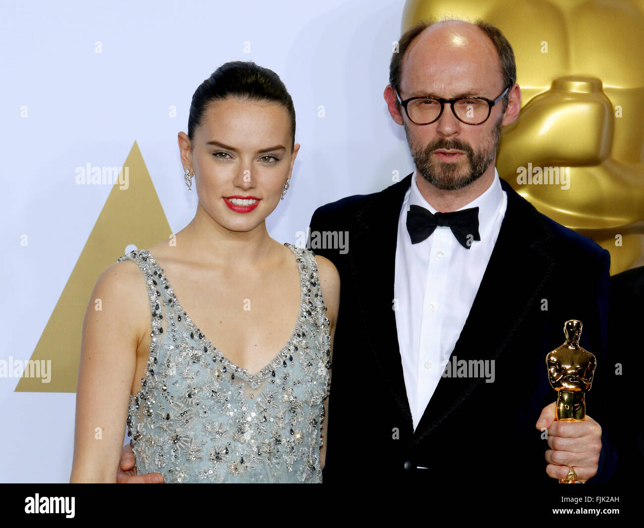 James Gay-Rees and Daisy Ridley at the 88th Annual Academy Awards ...