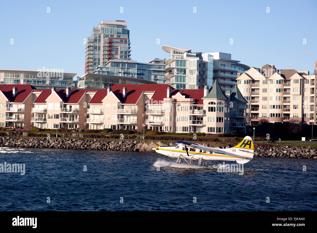 Seaplane in Victoria Harbour - Victoria, Vancouver Island, British ...