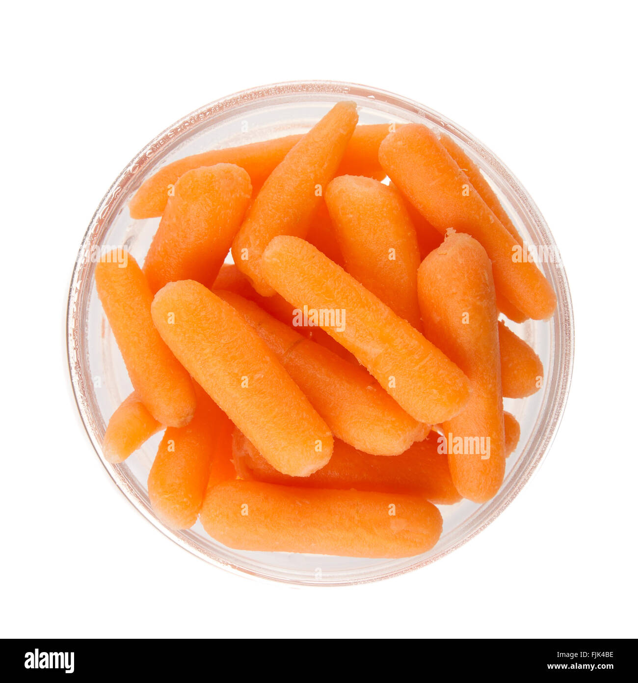 Healthy carrot stick snacks in bowl isolated on a white background ...