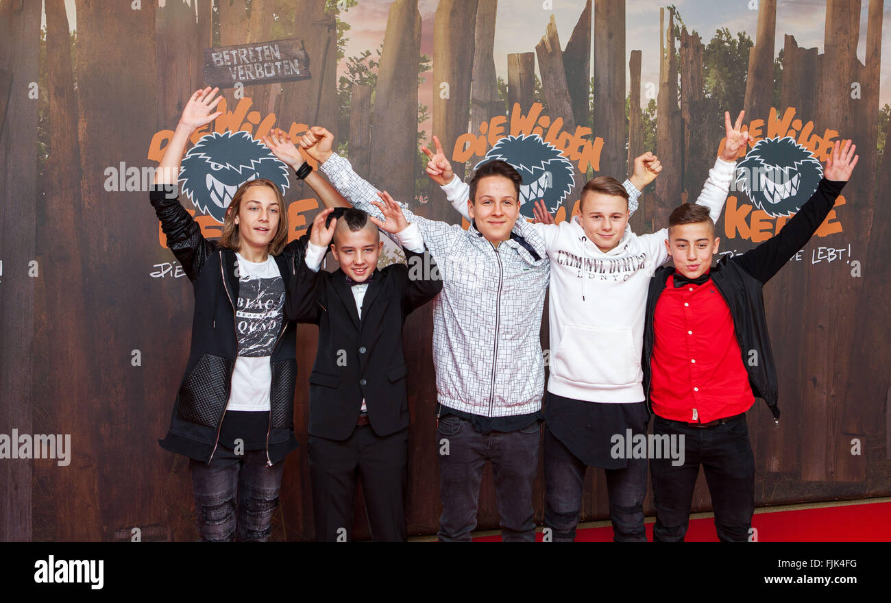 Red Carpet arrivals at premiere of Die Wilden Kerle at Mathaeser Cinema ...