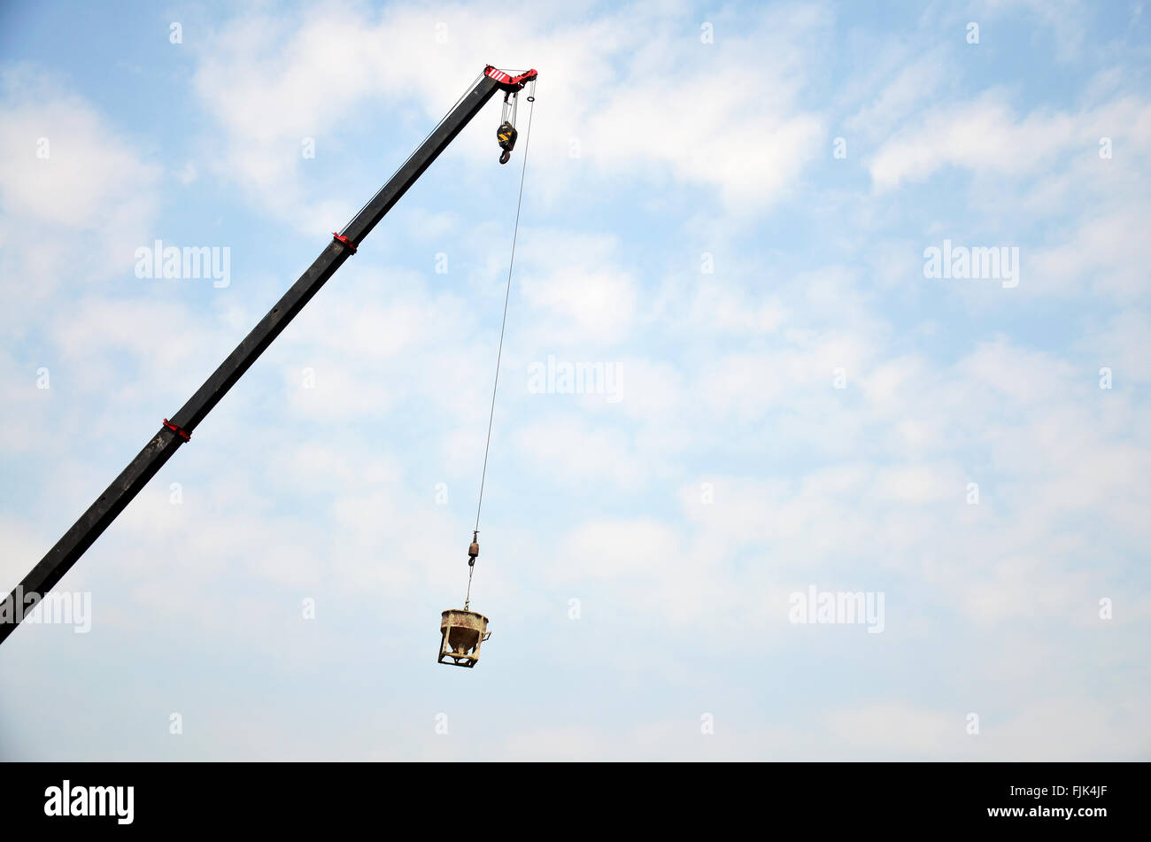 Automobile Crane and Drop hammers Machine working for building at ...