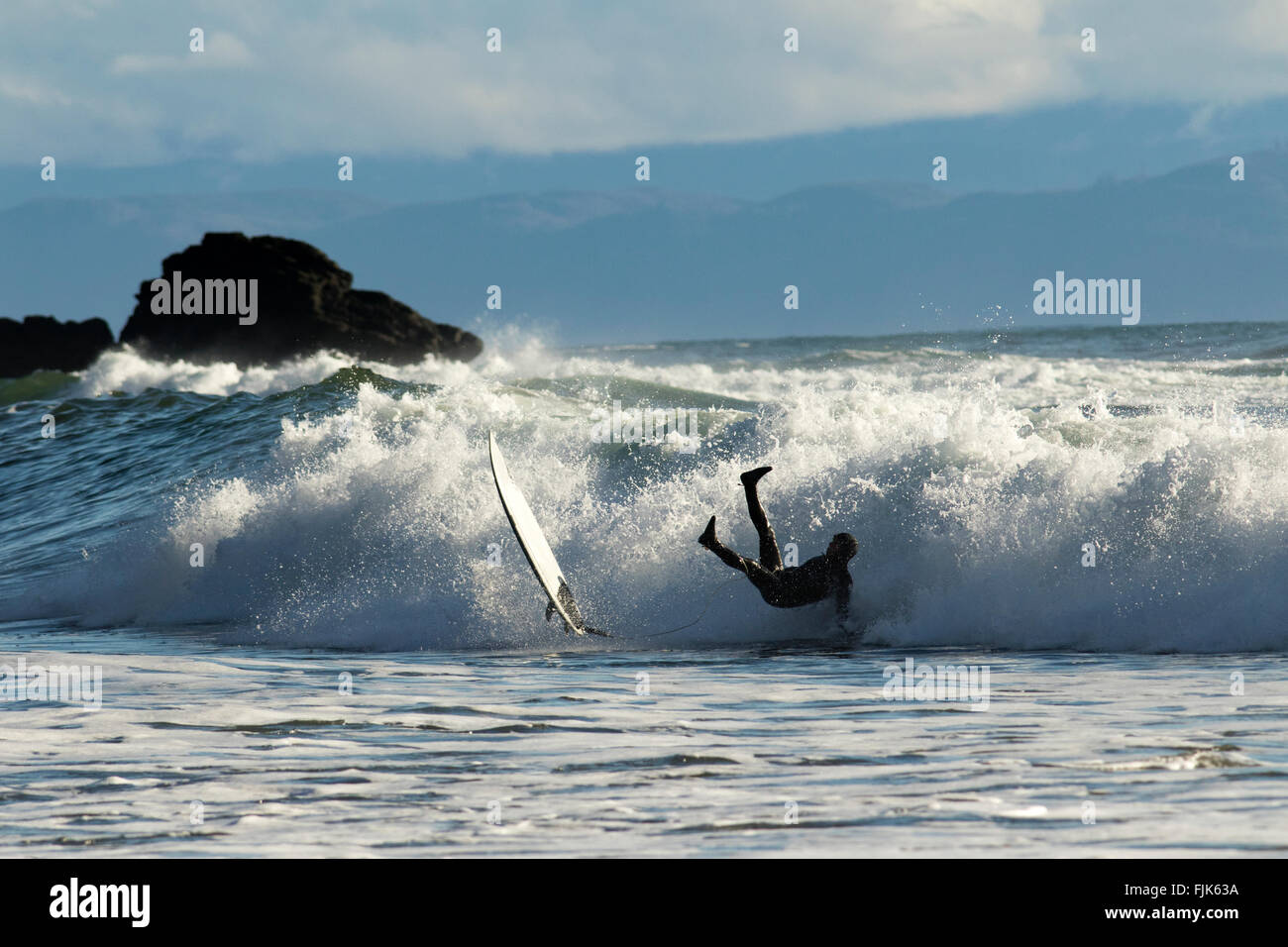 Surfer at Sombrio Beach - Juan de Fuca Provincial Park, Vancouver ...
