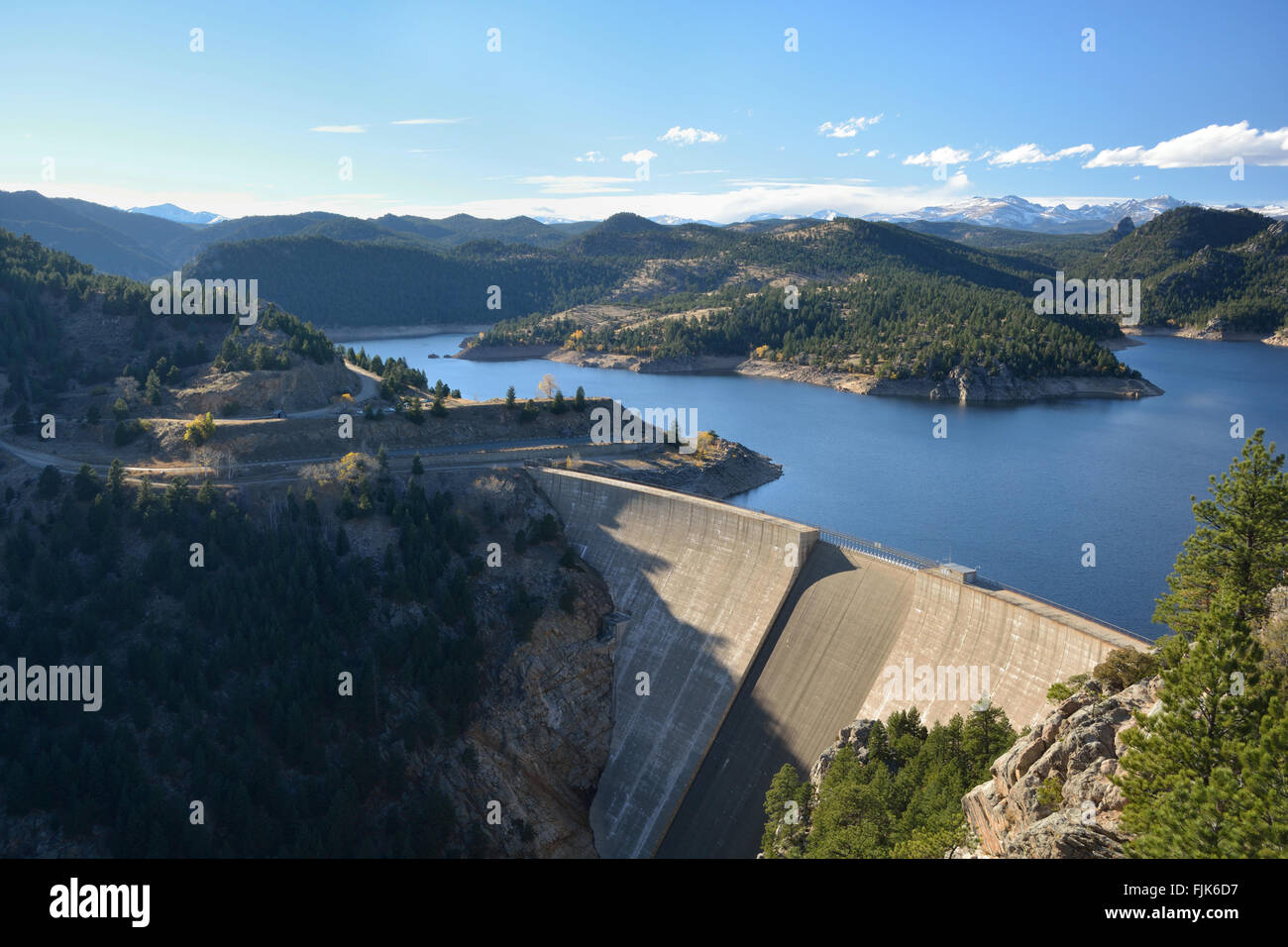 Gross Reservoir and Dam in the Colorado Rocky Mountains Stock Photo - Alamy