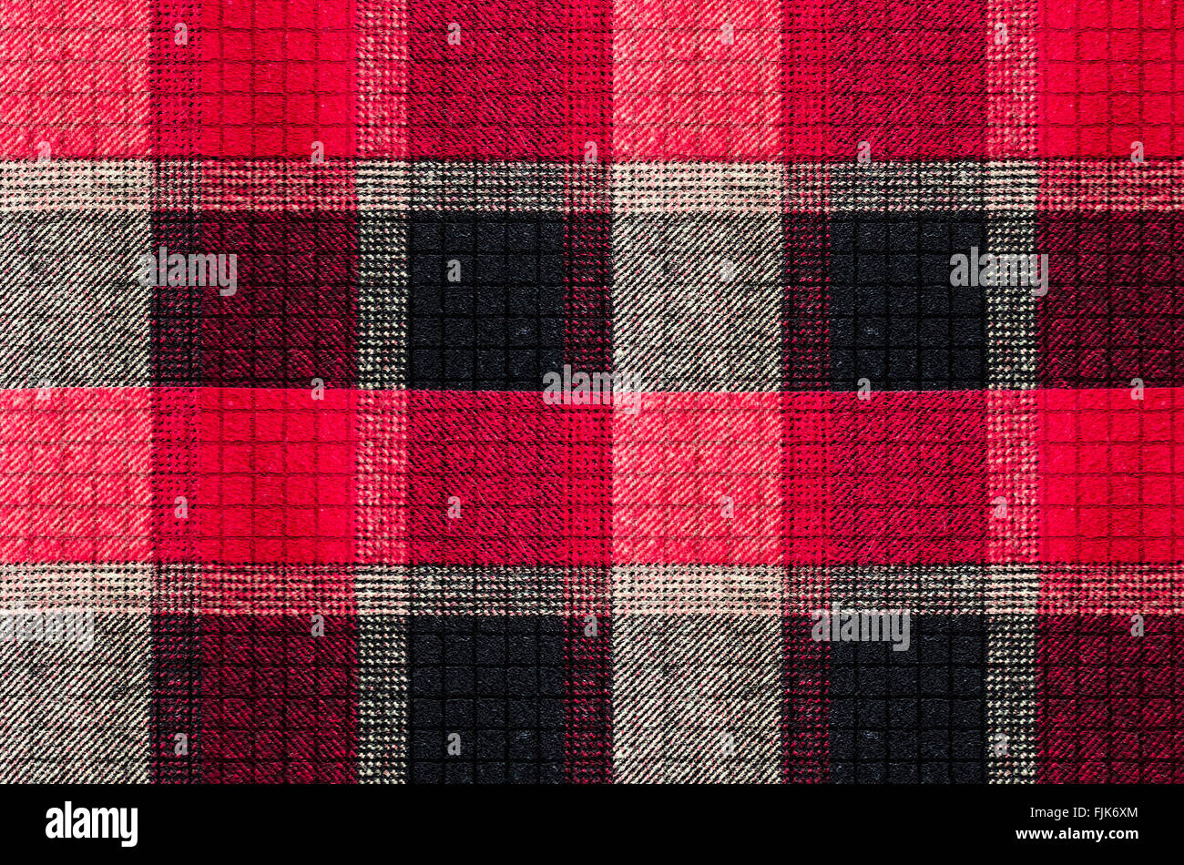 Red and black checkered textured background Stock Photo - Alamy