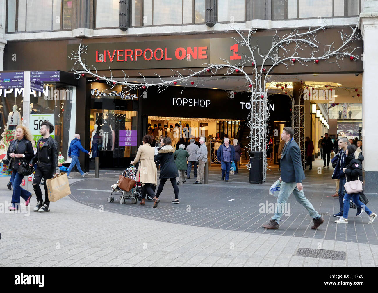 Shopping in Church Street Liverpool.England.UK Stock Photo - Alamy