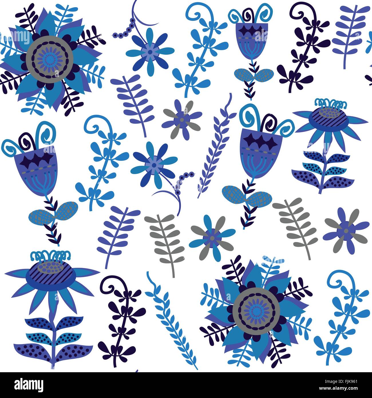 Floral fabric swatch Stock Vector Images - Alamy