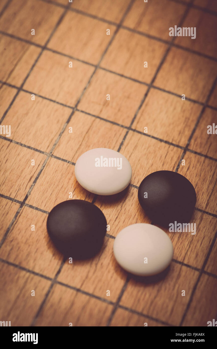 Color detail image of a Go board game Stock Photo - Alamy