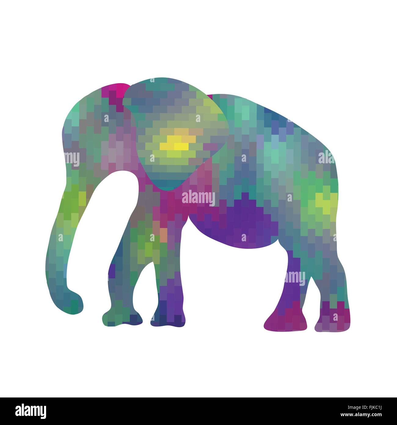 Mosaic elephant hi-res stock photography and images - Alamy