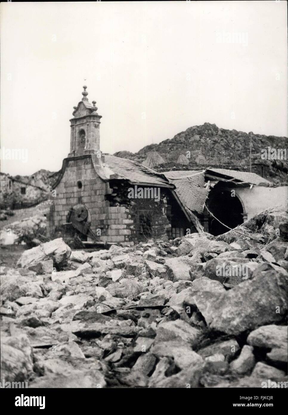 1956 - Dam burst weeks church in Lpais (Credit Image: © Keystone ...