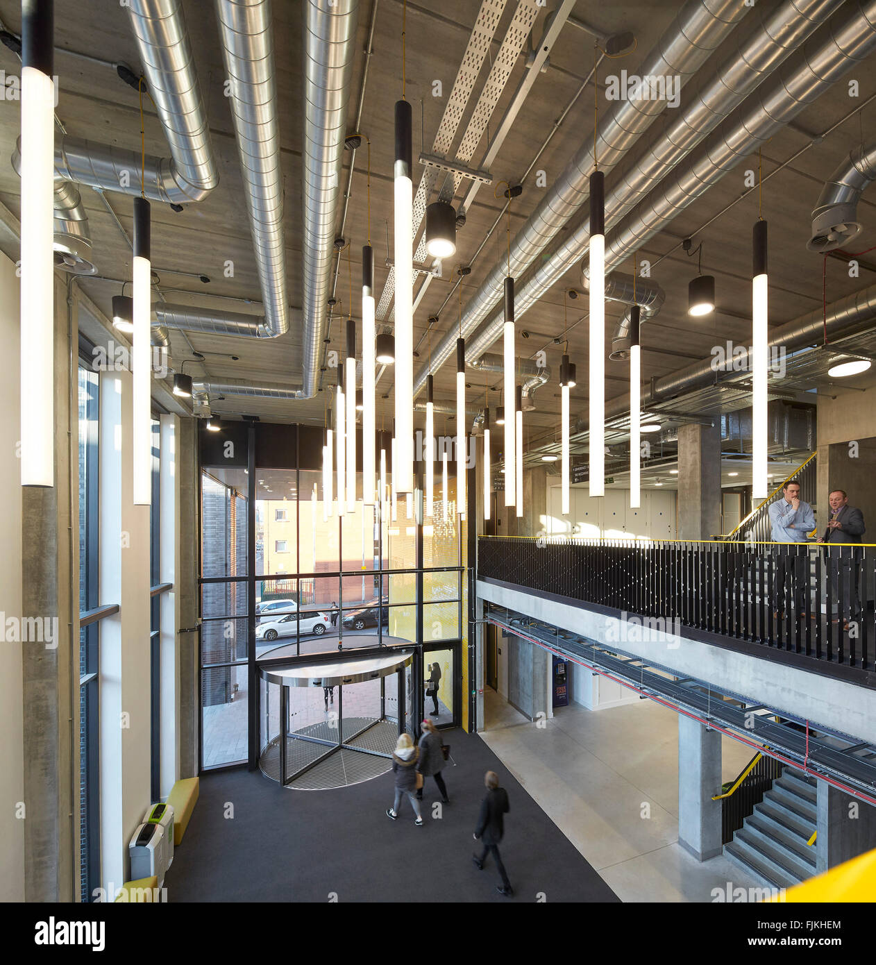 View from first floor towards ground floor entrance. MMU Student Union ...