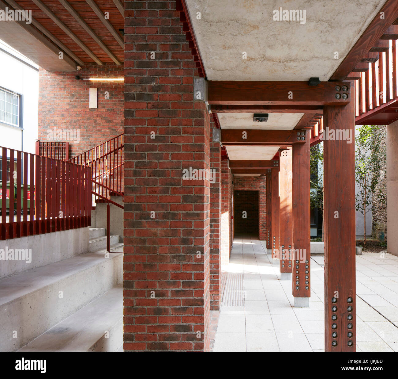 Courtyard space with outdoor seating and stairway. The Haven, Killarney ...