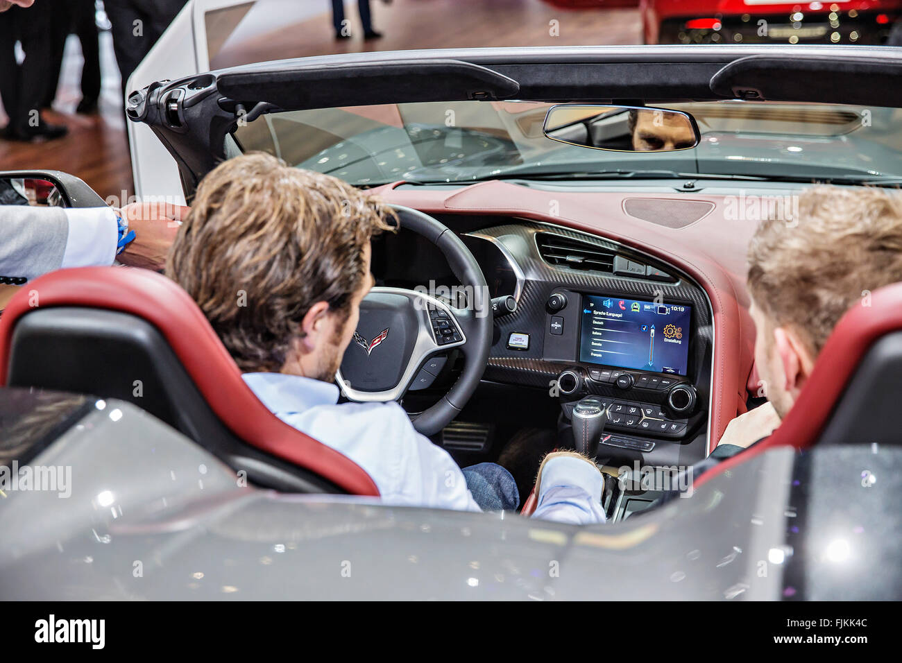 Chevrolet Corvette Convertible, interior Stock Photo - Alamy