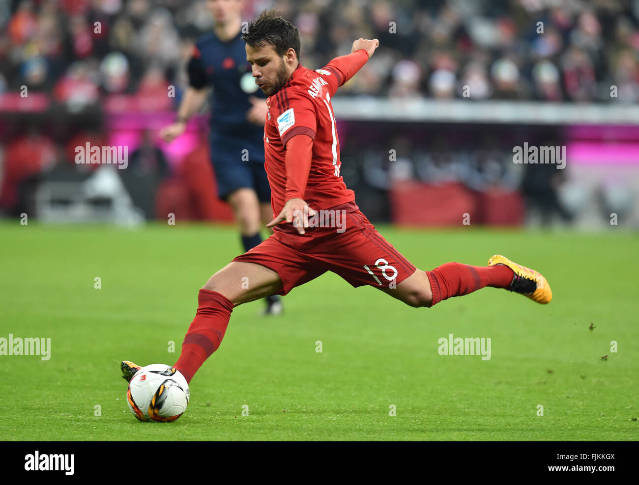 Juan Bernat during the German Bundesliga soccer match between Bayern ...