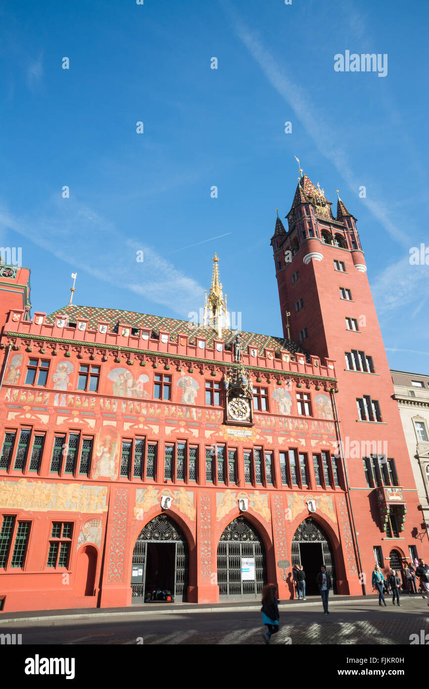 Basel Town Hall, Rathaus Basel - Switzerland Stock Photo - Alamy