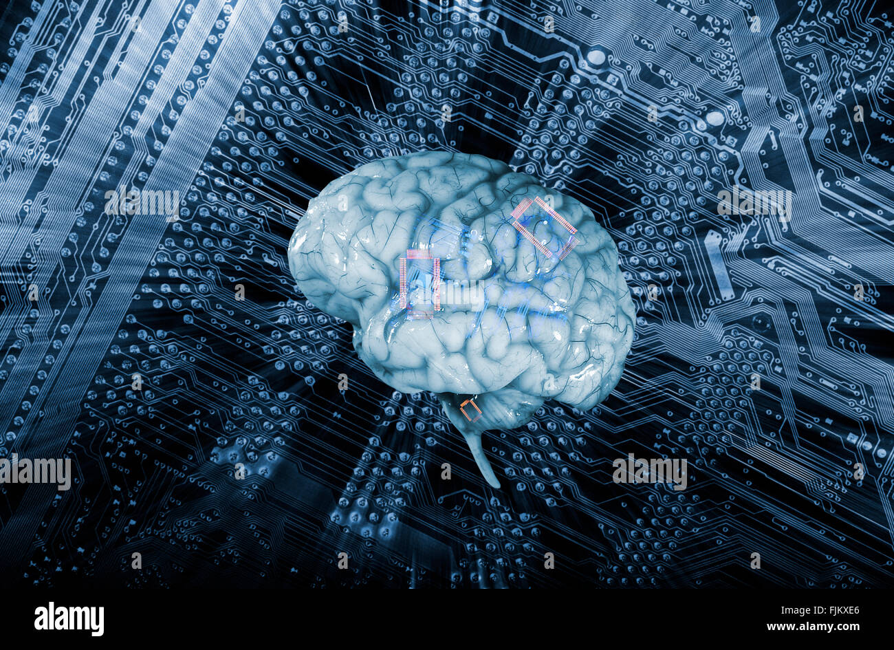 Cyborg human ai brain hi-res stock photography and images - Alamy