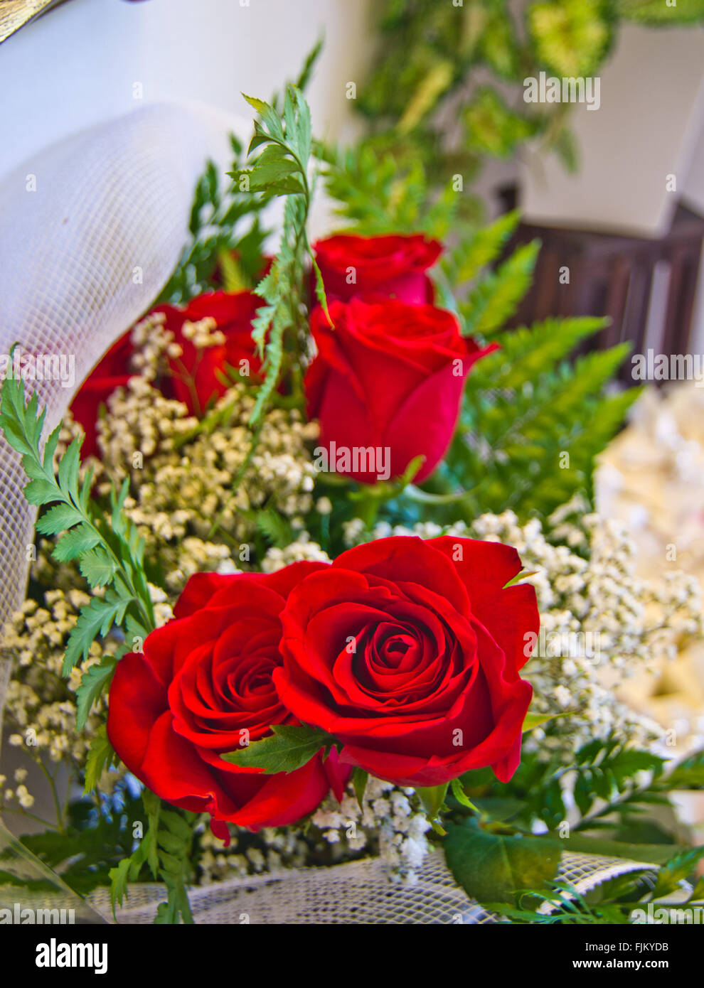 a beautiful bouquet of roses brightens your best day Stock Photo - Alamy