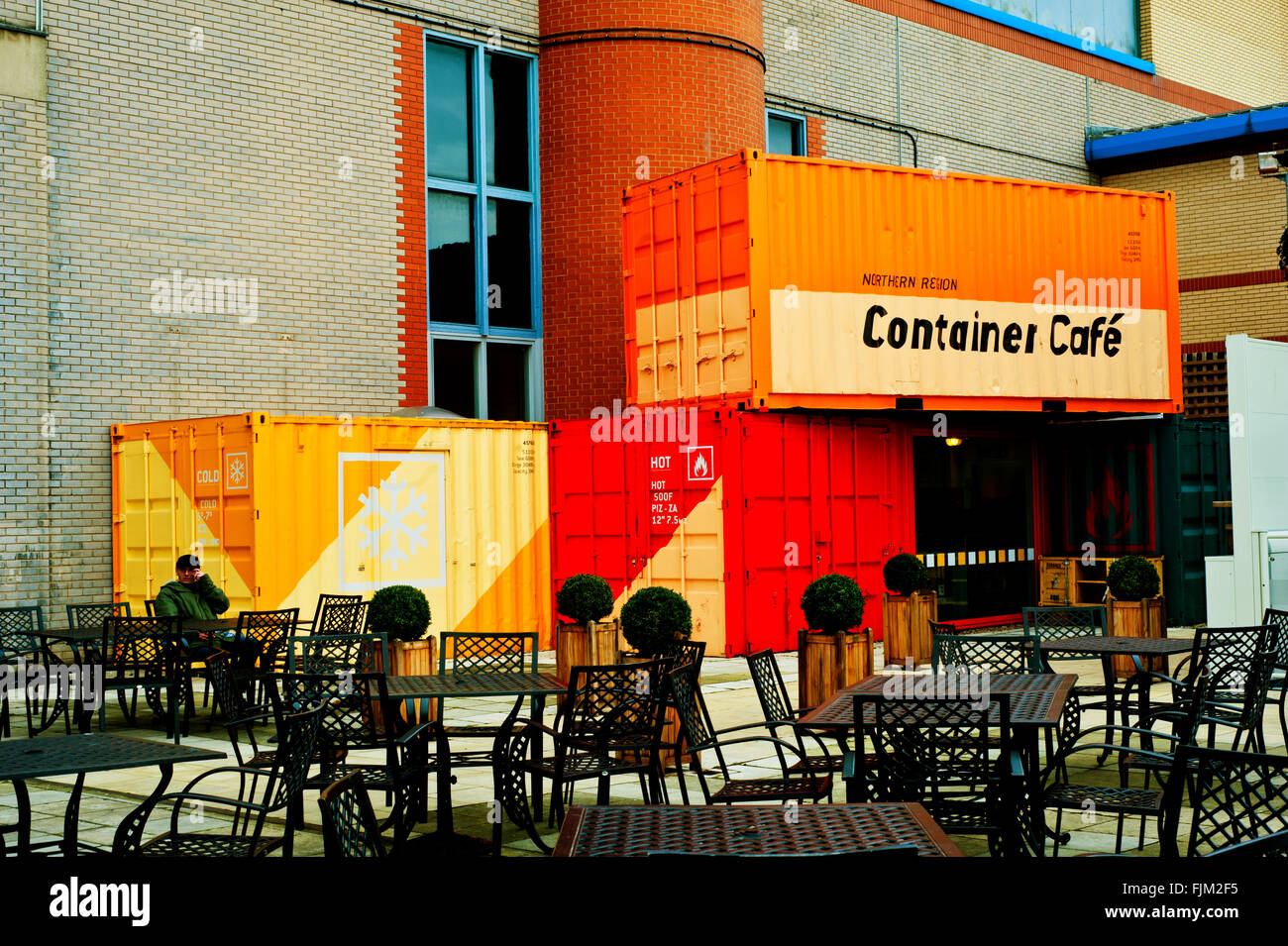 Container Cafe, National Railway Museum, York Stock Photo - Alamy