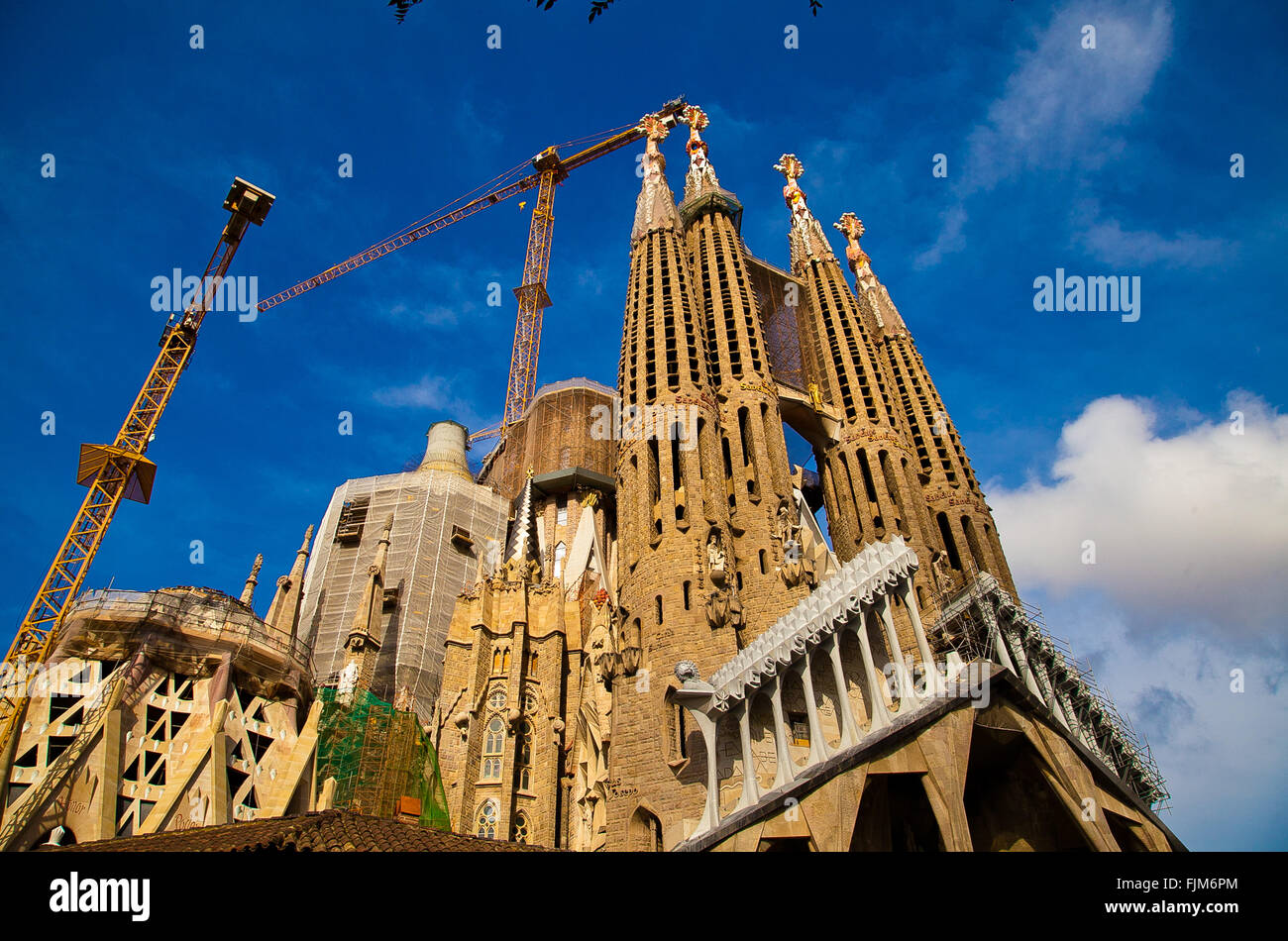 Spain, Catalonia, Barcelona, Basilica of Sagrada Familia By architect ...