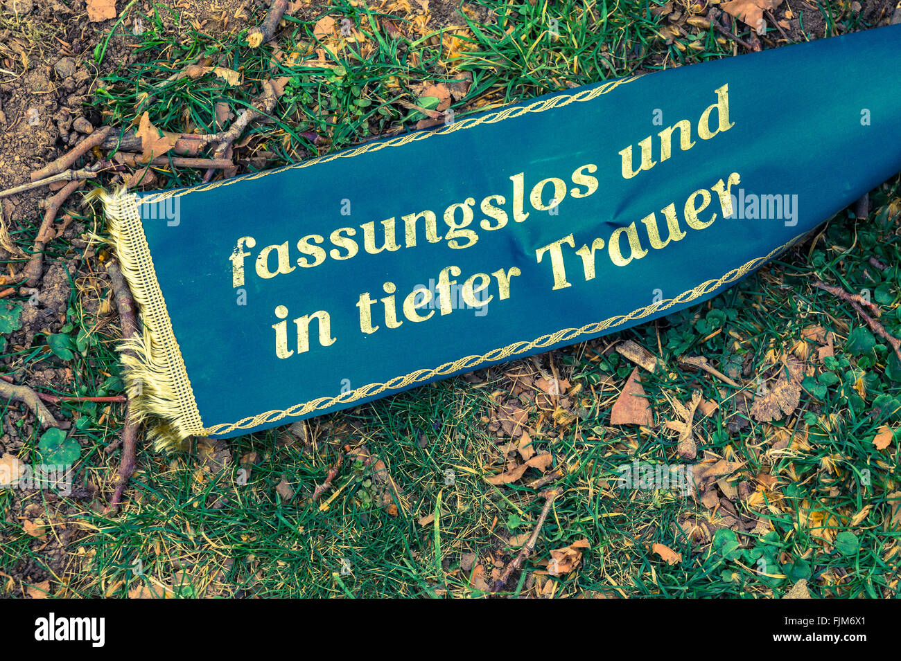 Mourning ribbon hi-res stock photography and images - Alamy