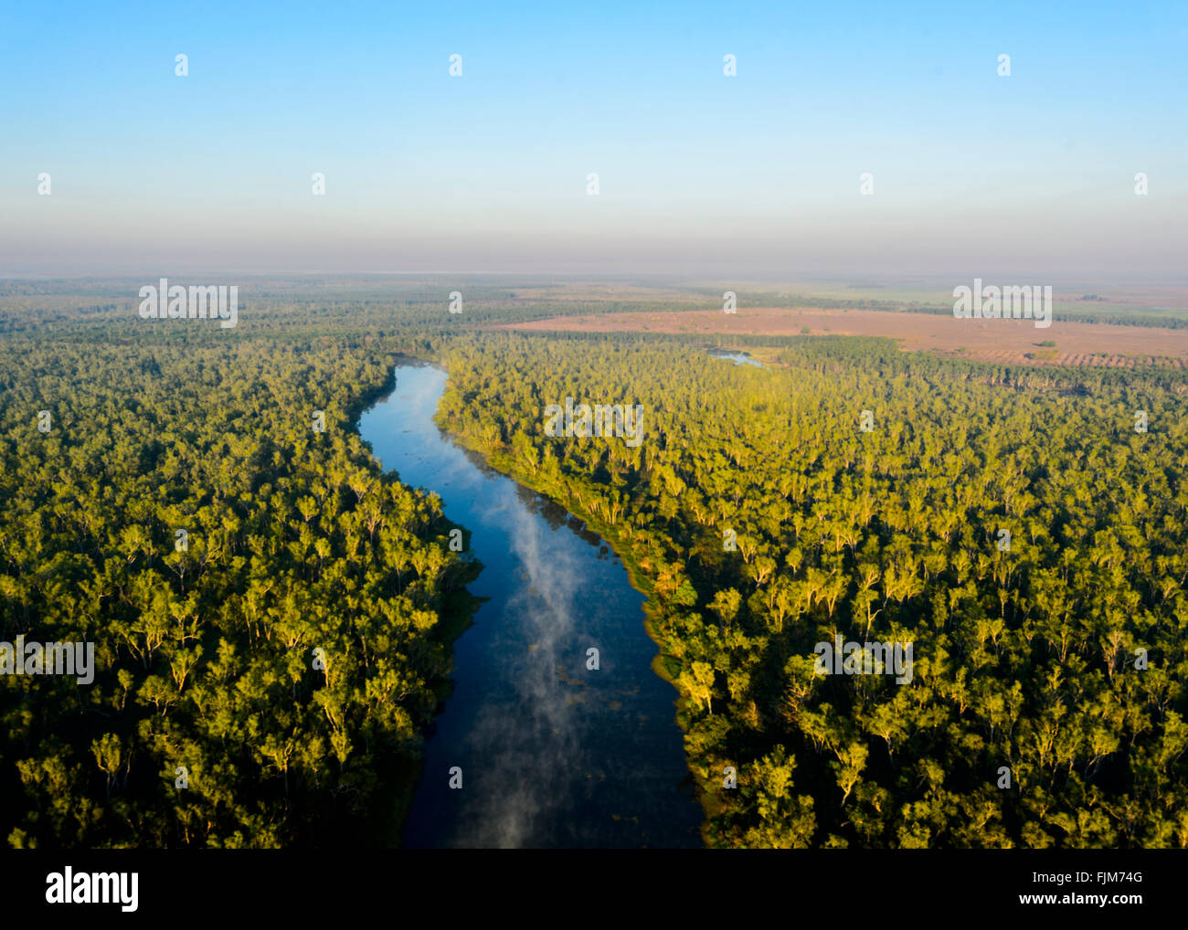 Aerial view of the Landscape near Darwin, Northern Territory, Australia ...