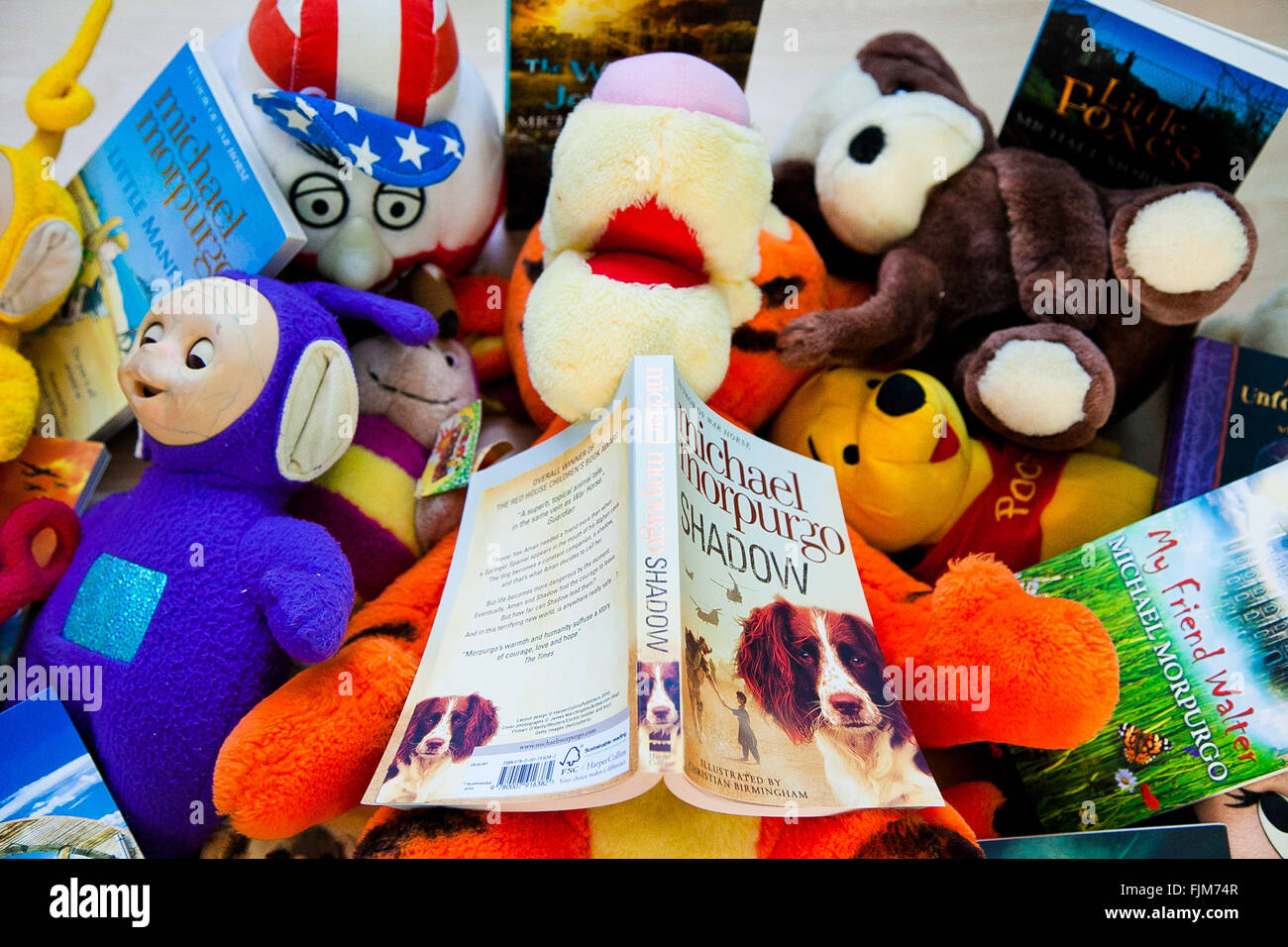 Toys and Books for World Book Day Stock Photo - Alamy