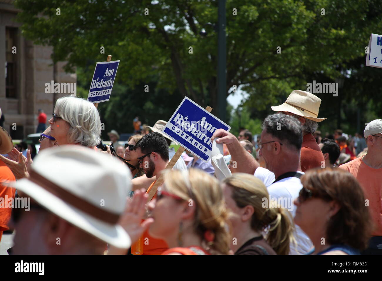 Protesters gather outside the Texas State capital in Austin, to protest ...