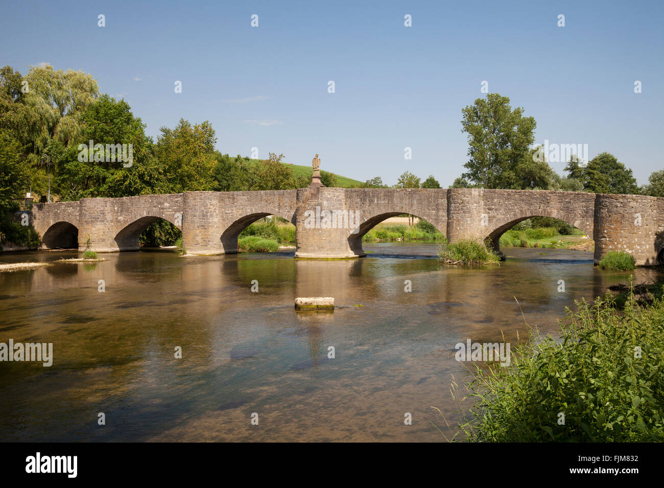 geography / travel, Germany, Bavaria, Tauberrettersheim, bridges ...