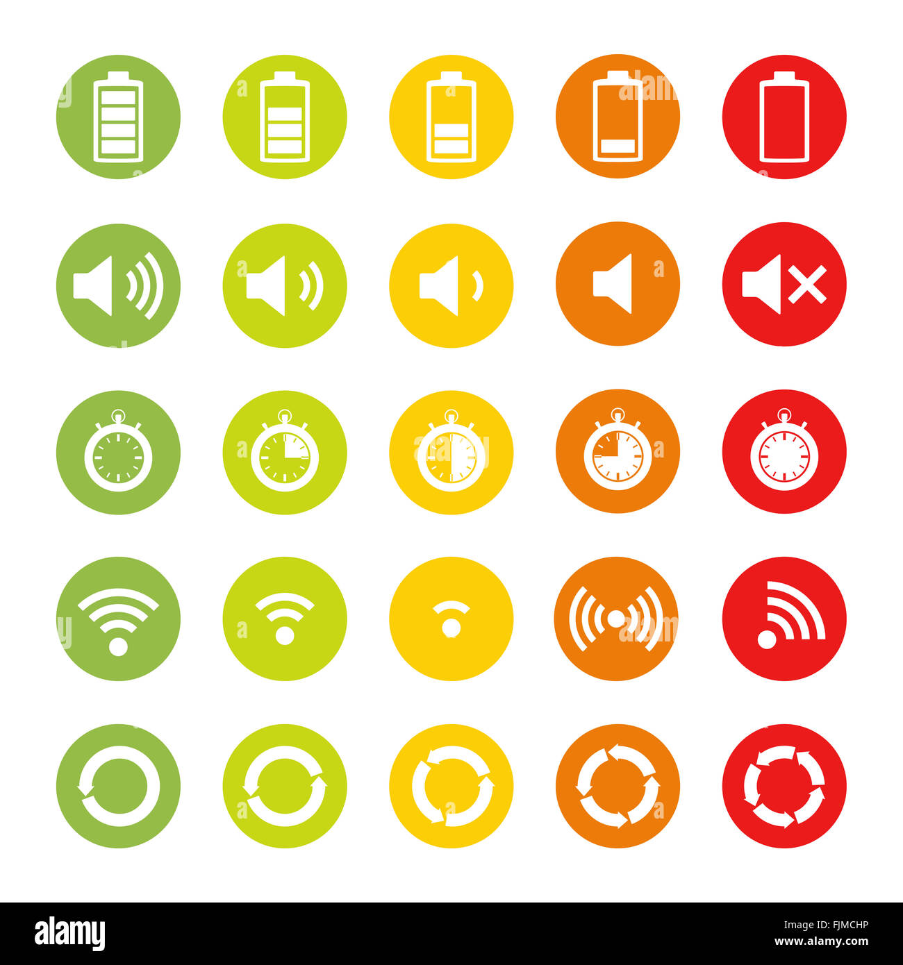 Battery indicator Cut Out Stock Images & Pictures - Alamy