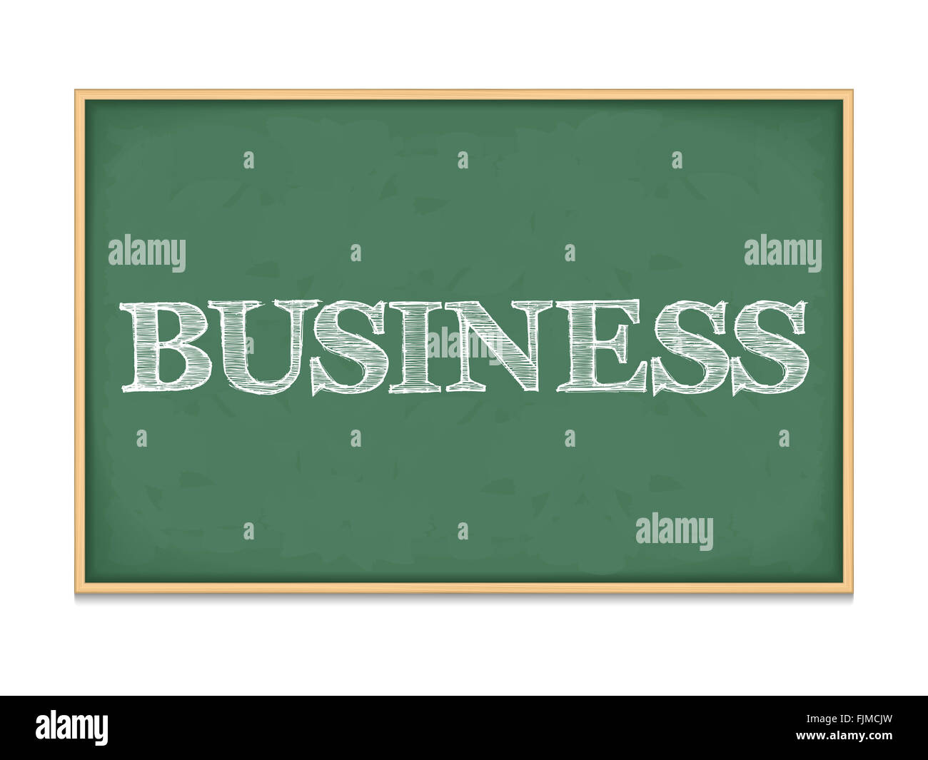 The word business on blackboard Stock Photo - Alamy