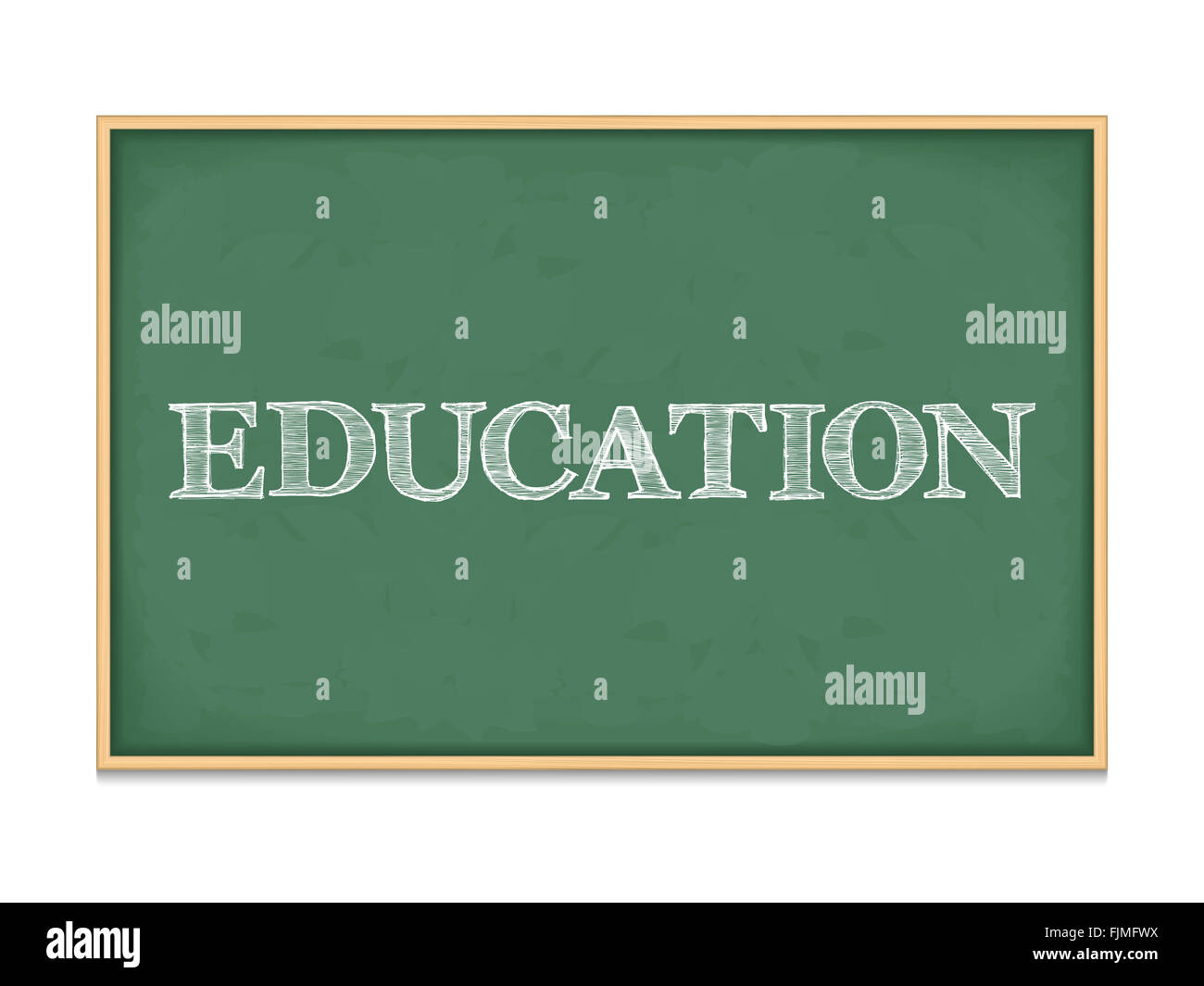The word education on blackboard Stock Photo - Alamy