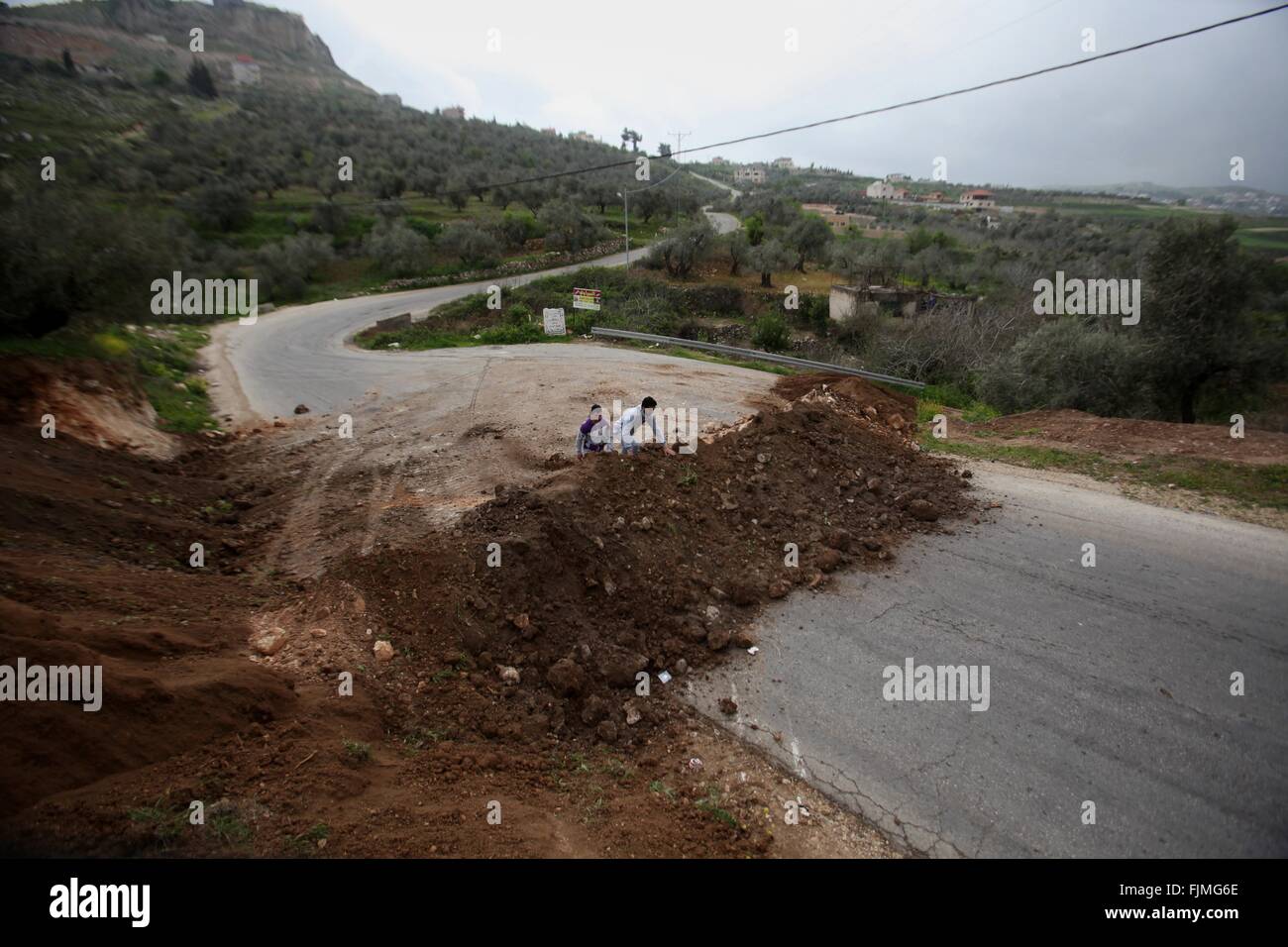 Nablus, West Bank, Palestinian Territory. 3rd Mar, 2016. Palestinians ...