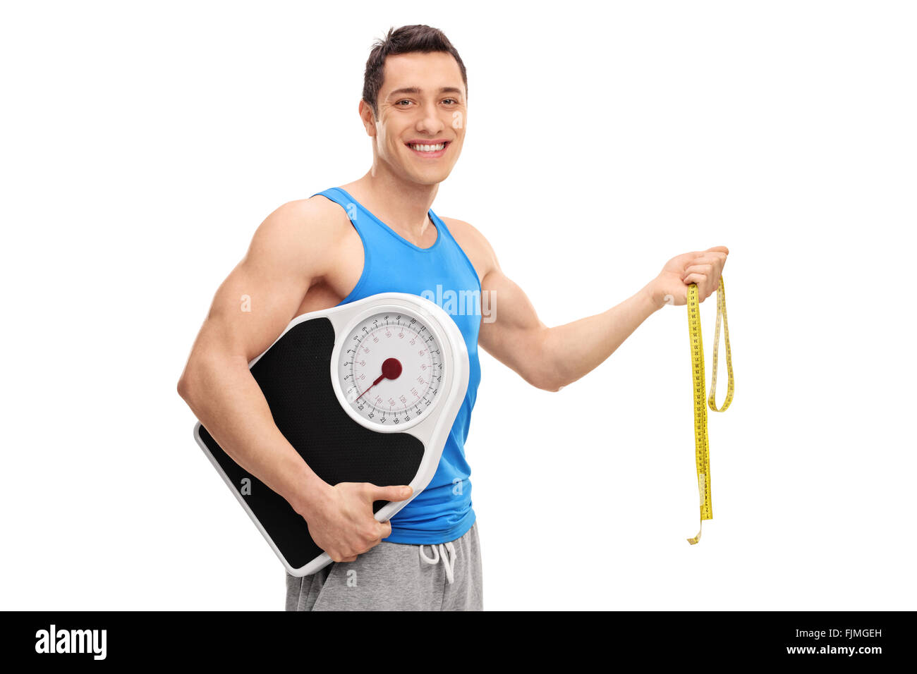 Athlete weight scale hi-res stock photography and images - Alamy