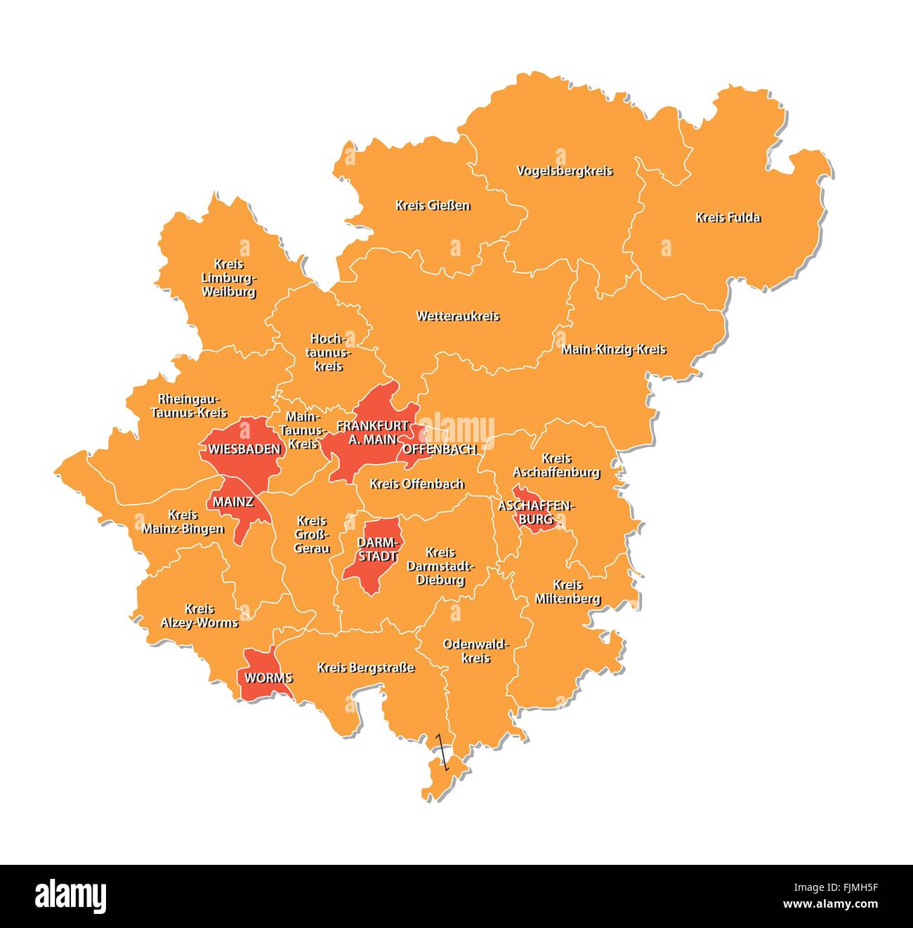 Map of frankfurt hi-res stock photography and images - Alamy