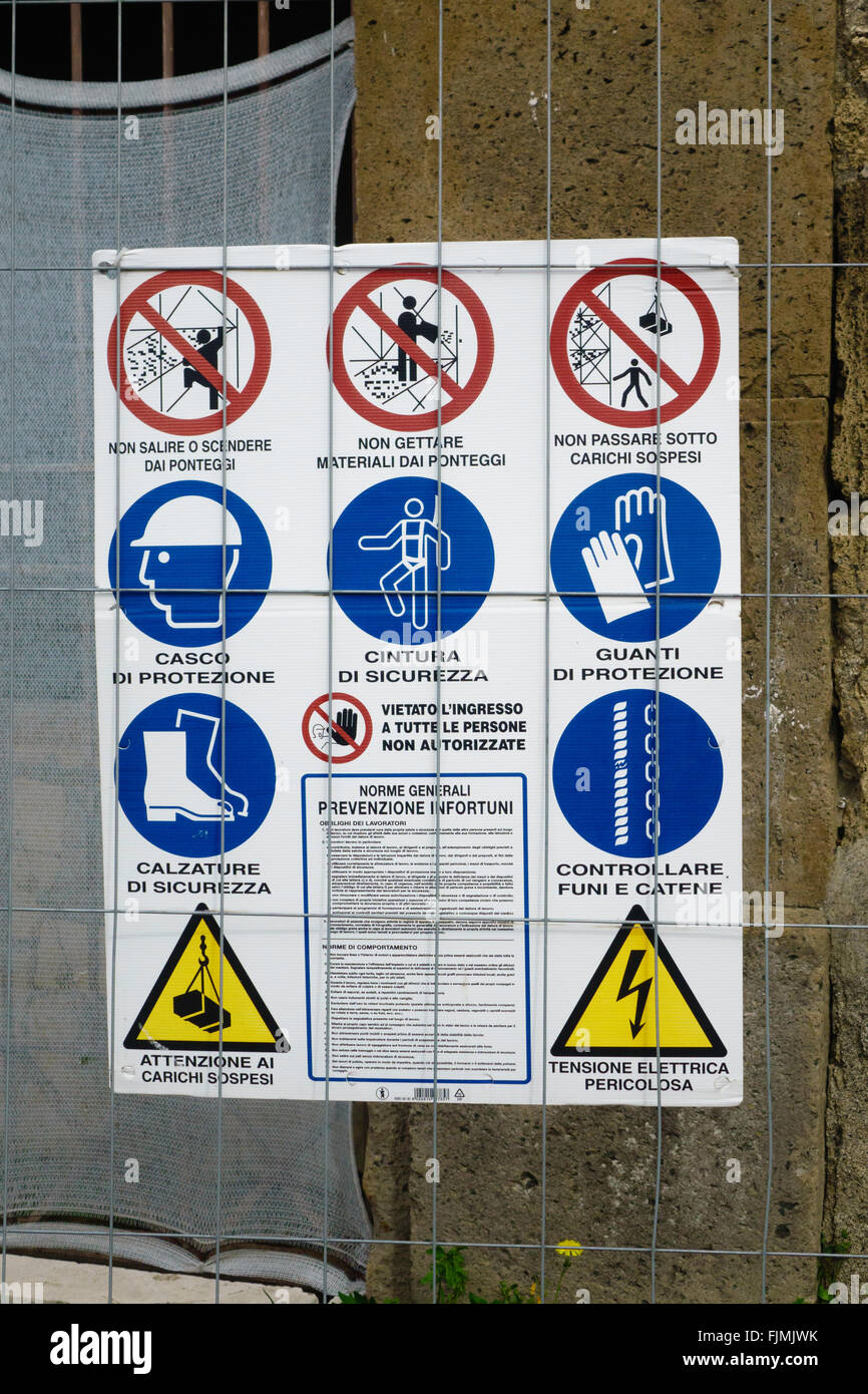 Safety signs hi-res stock photography and images - Alamy
