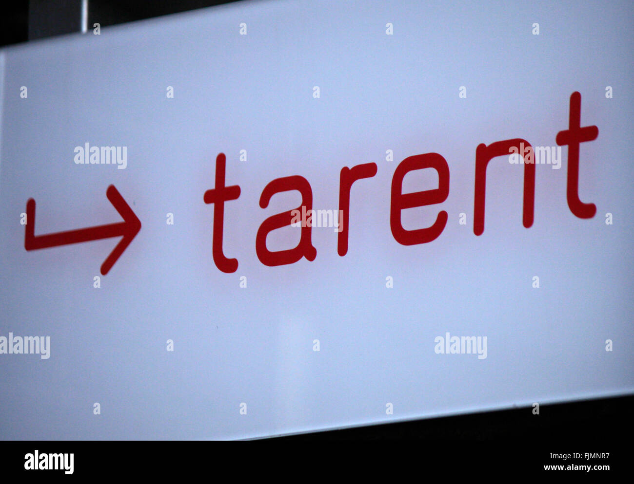 Markenname: "Tarent", Berlin Stock Photo - Alamy