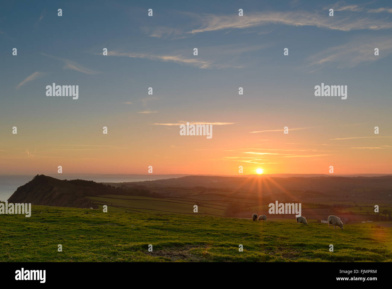 Jurassic landscape sunset hi-res stock photography and images - Alamy