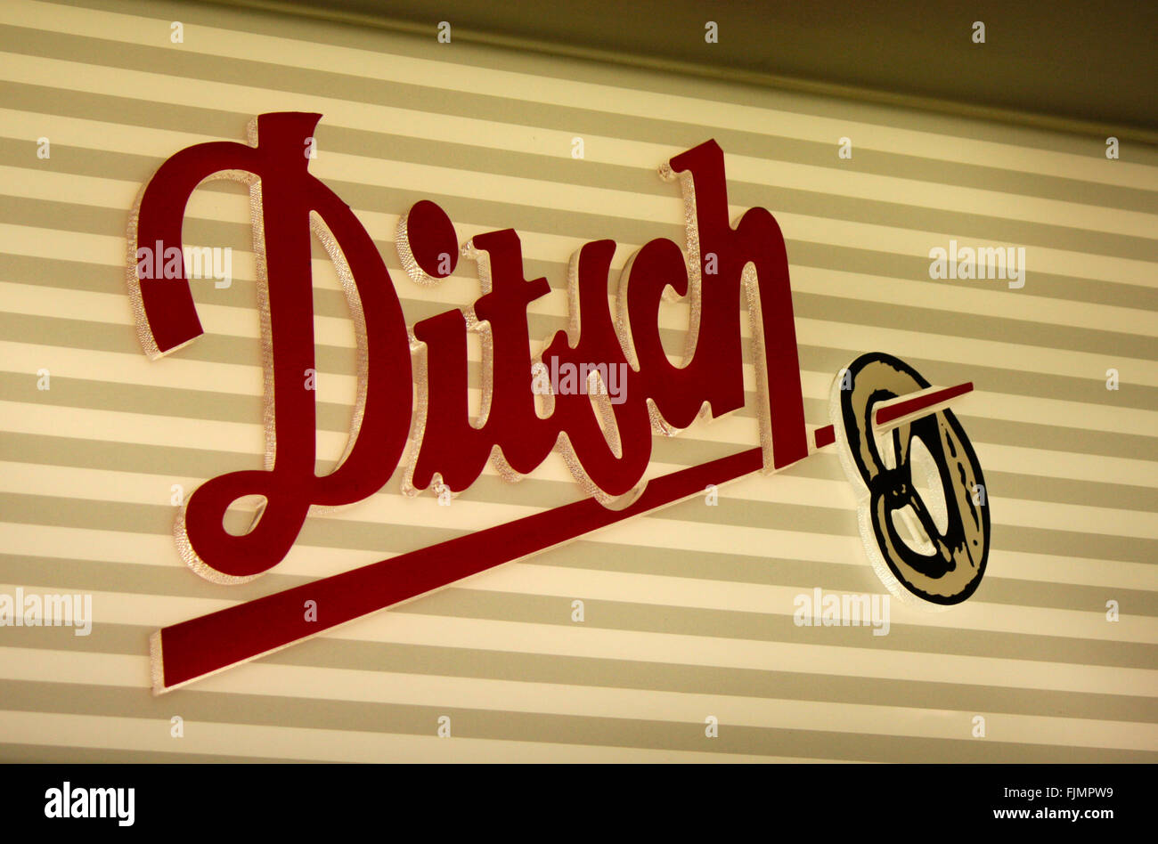 Markenname: "Ditsch", Berlin Stock Photo - Alamy