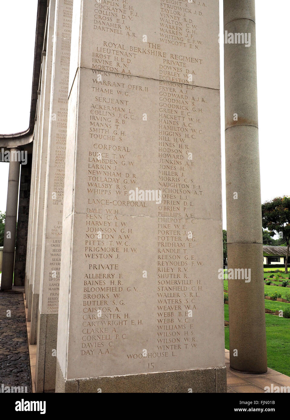 The Commonwealth War Cemetery, Taukkyan War Cemetery in Yangon, Myanmar ...