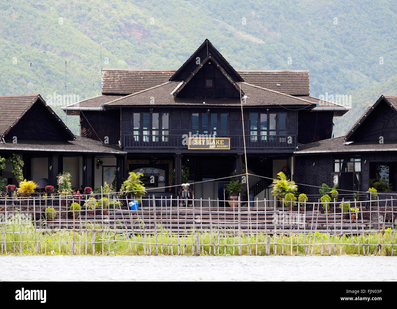 "Sky Lake" Resort Hotel, Inlay Lake, Myanmar Stock Photo - Alamy