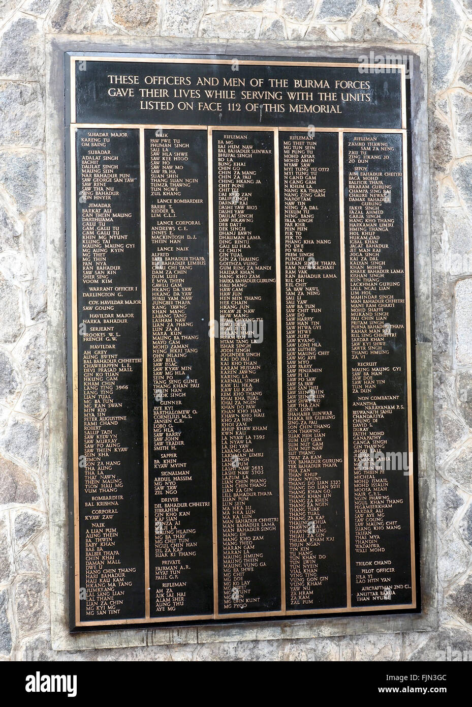 The Commonwealth War Cemetery, Taukkyan War Cemetery in Yangon, Myanmar ...