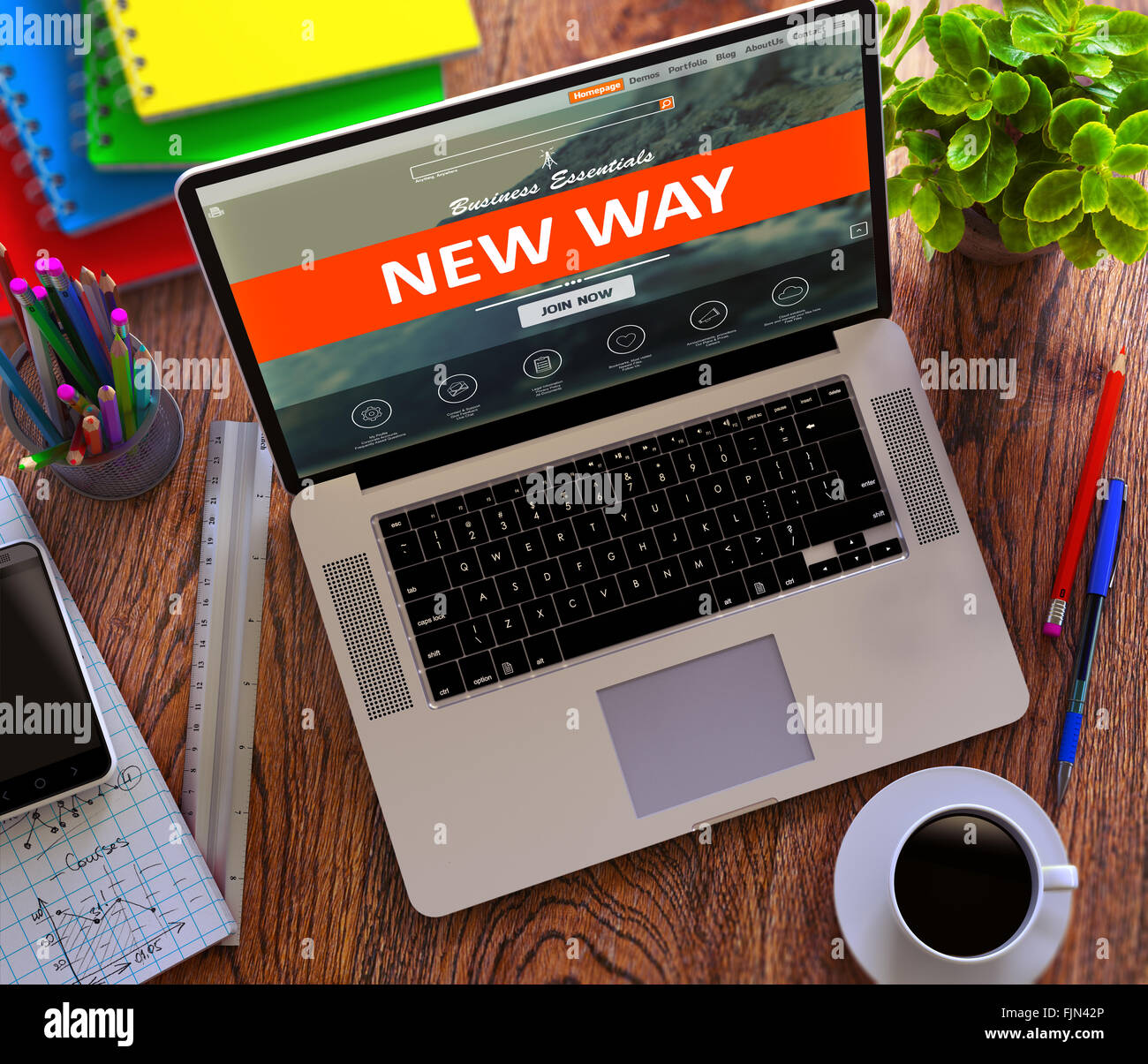 New Way. Development Concept Stock Photo - Alamy
