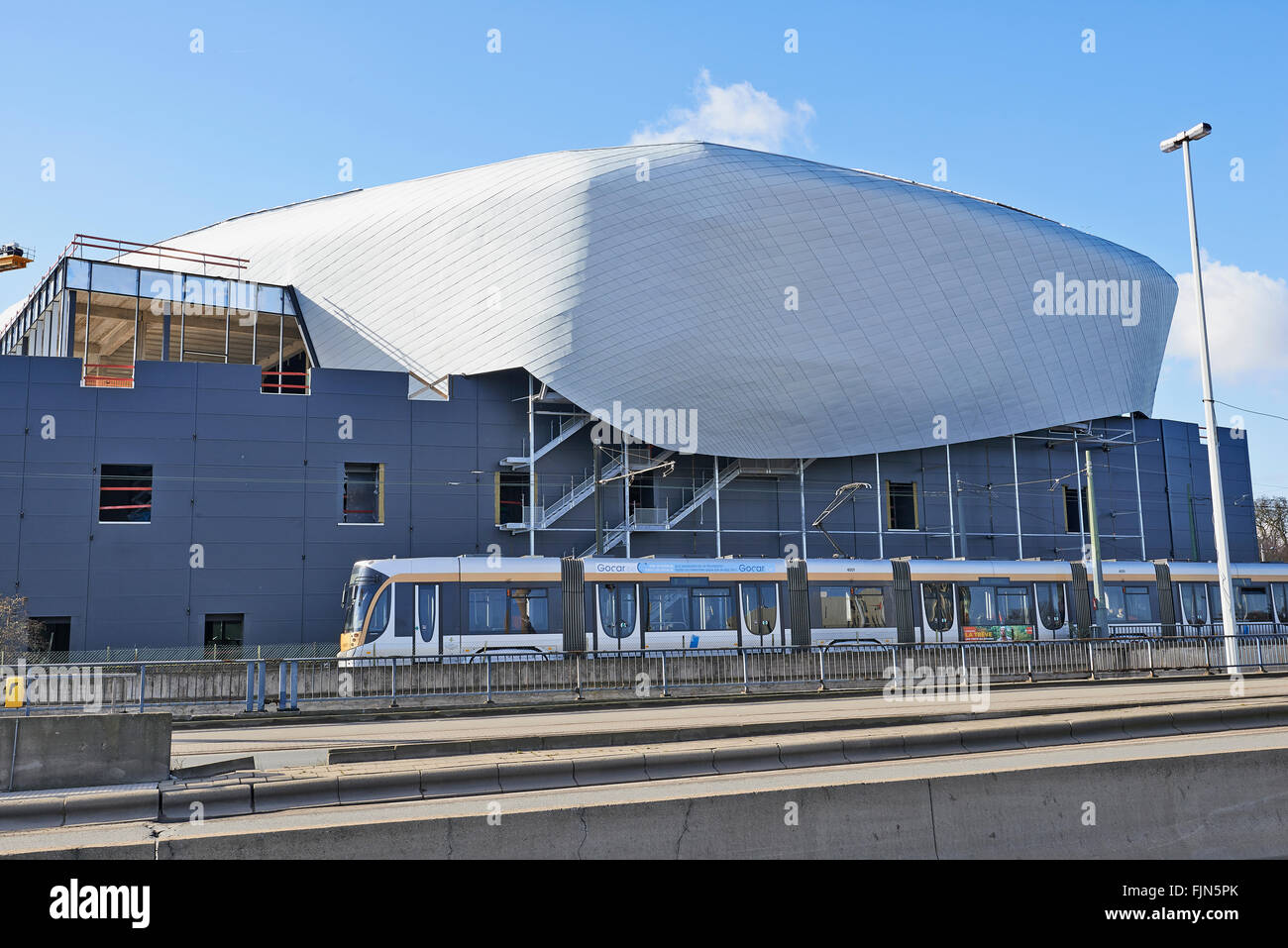 Construction site of Docks Bruxsel, the New shopping district in an ...