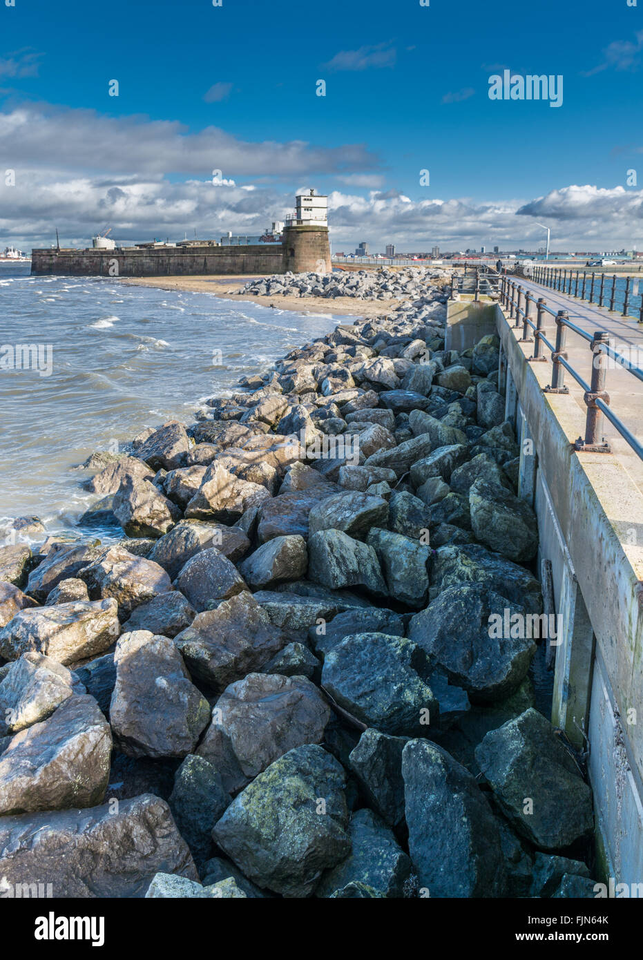 Seafront at New Brighton Stock Photo - Alamy