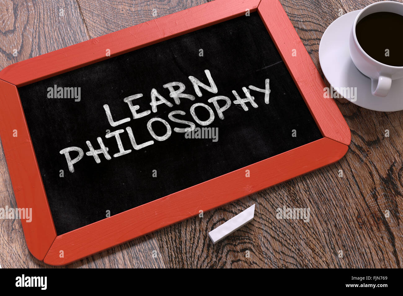 Learn Philosophy Handwritten on Chalkboard Stock Photo - Alamy
