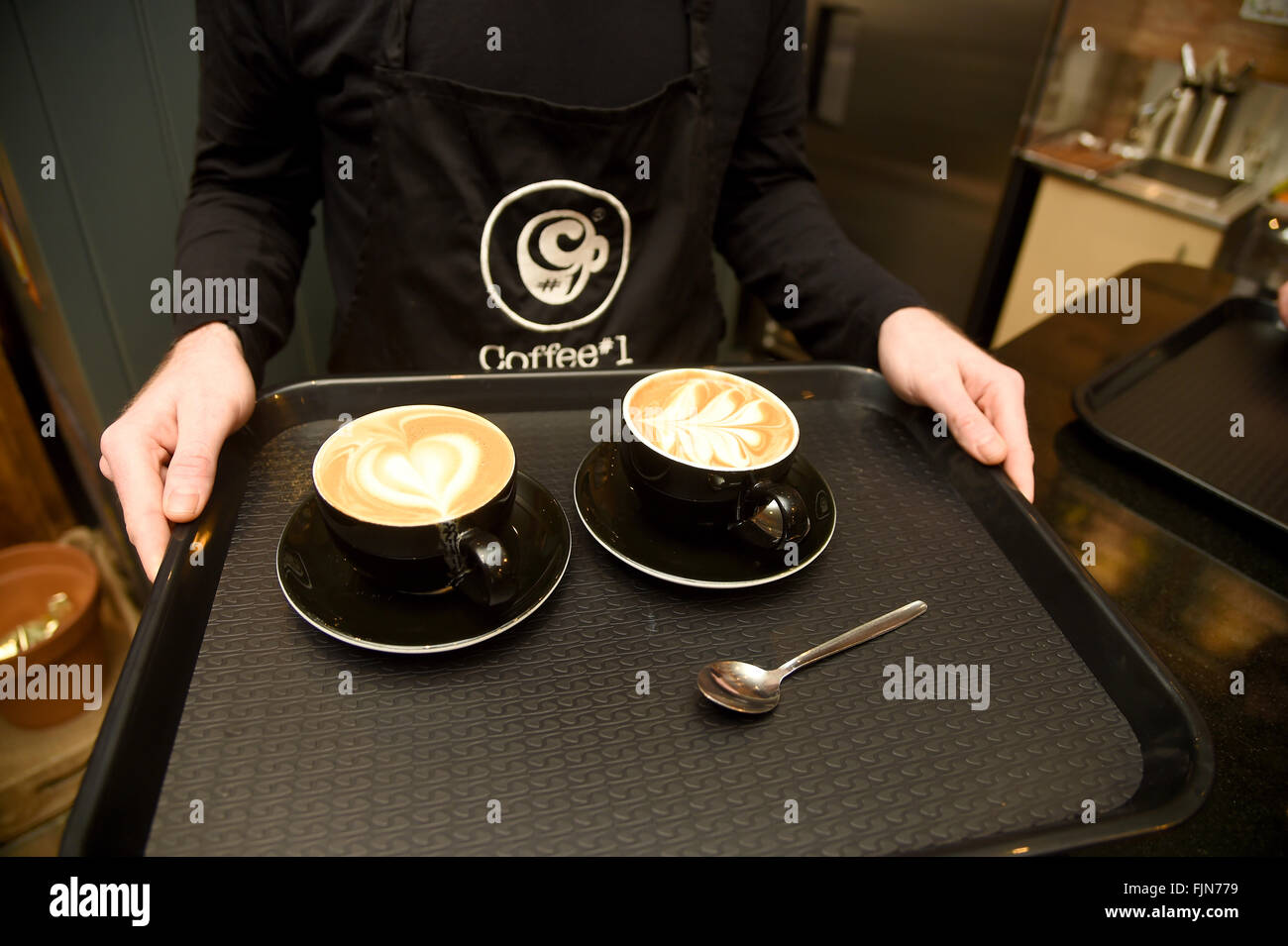 Coffee#1 coffee shop, coffeeshop, coffee#1, UK Stock Photo - Alamy