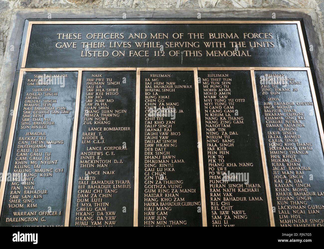 The Commonwealth War Cemetery, Taukkyan War Cemetery in Yangon, Myanmar ...