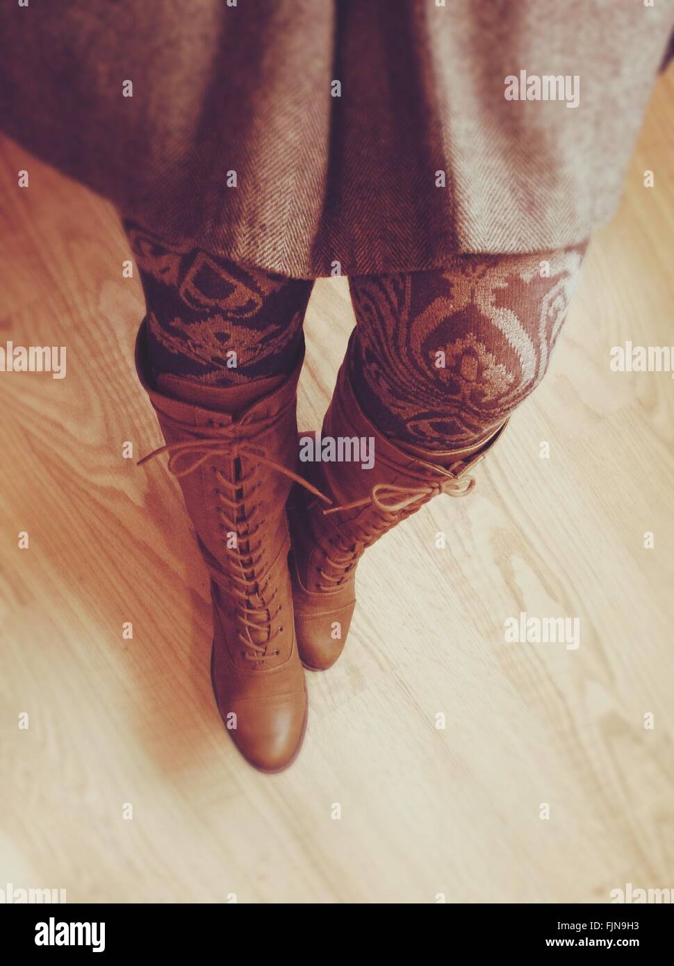 Leg in boot hi-res stock photography and images - Alamy