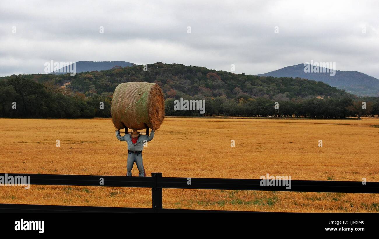 Hay bale person hi-res stock photography and images - Alamy