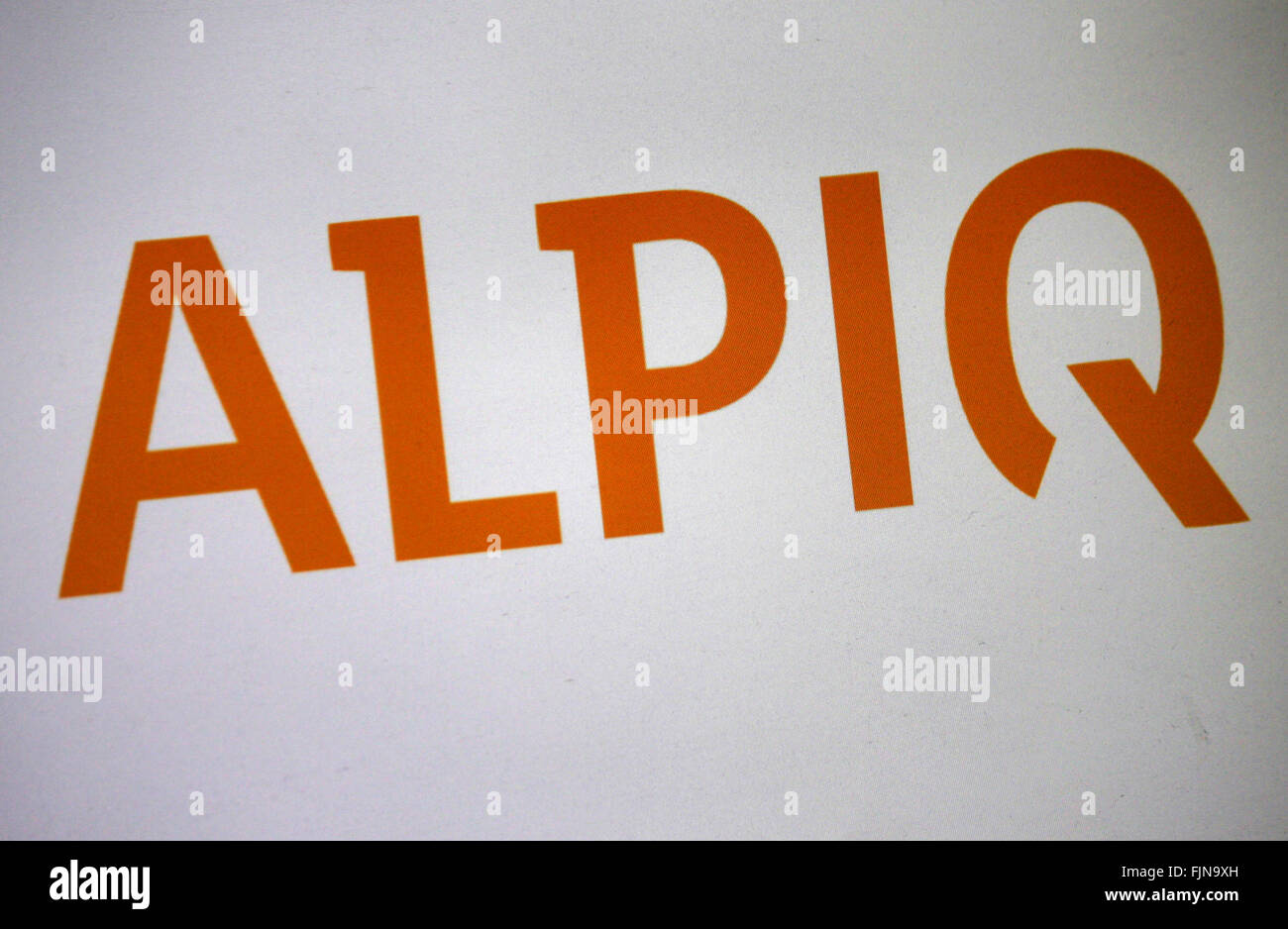 Markenname: "Alpiq", Berlin Stock Photo - Alamy